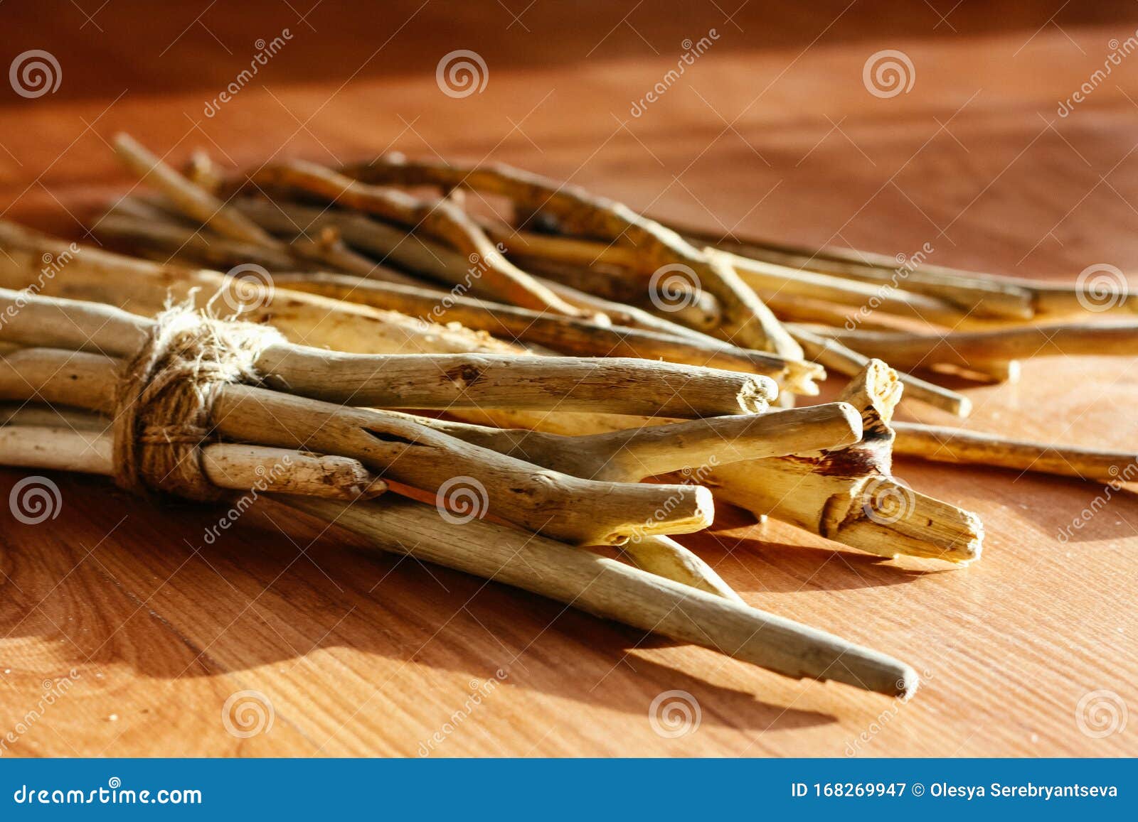 A Bunch of Dry Sticks on a Wooden Floor Stock Image - Image of macro ...