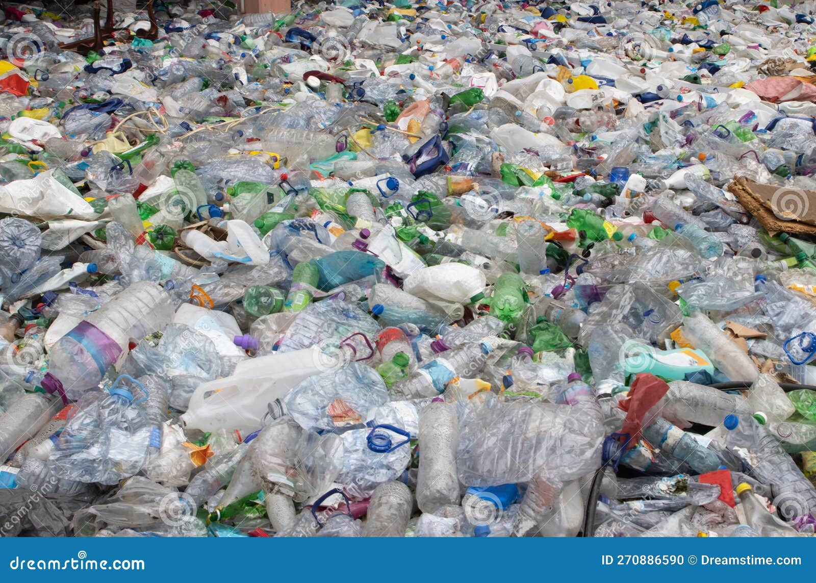 A Bunch of Empty Plastic Bottles in a Landfill Stock Photo - Image of ...