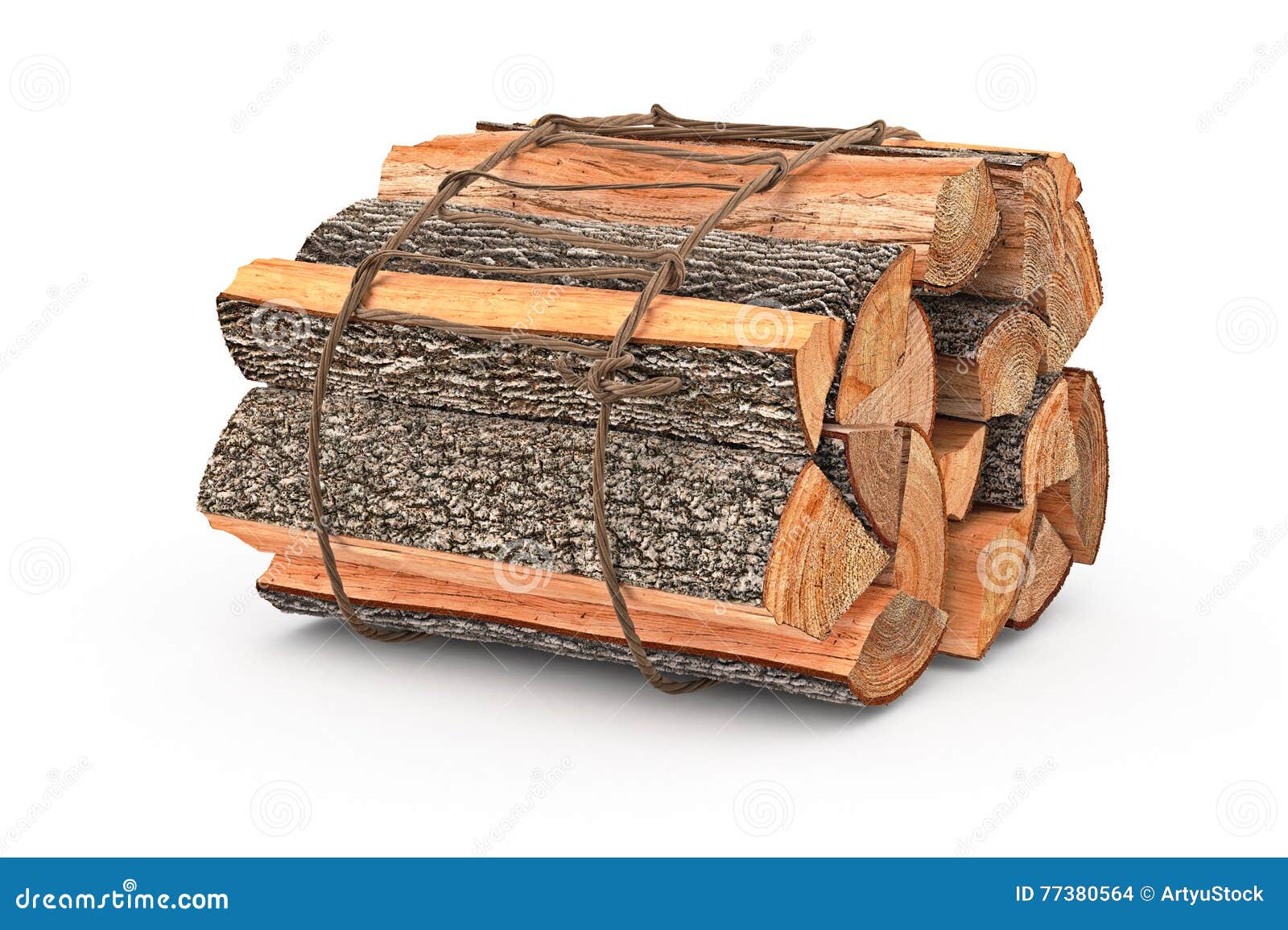 Bunch Firewood Stack Chopped Stock Illustration - Illustration of bunch ...