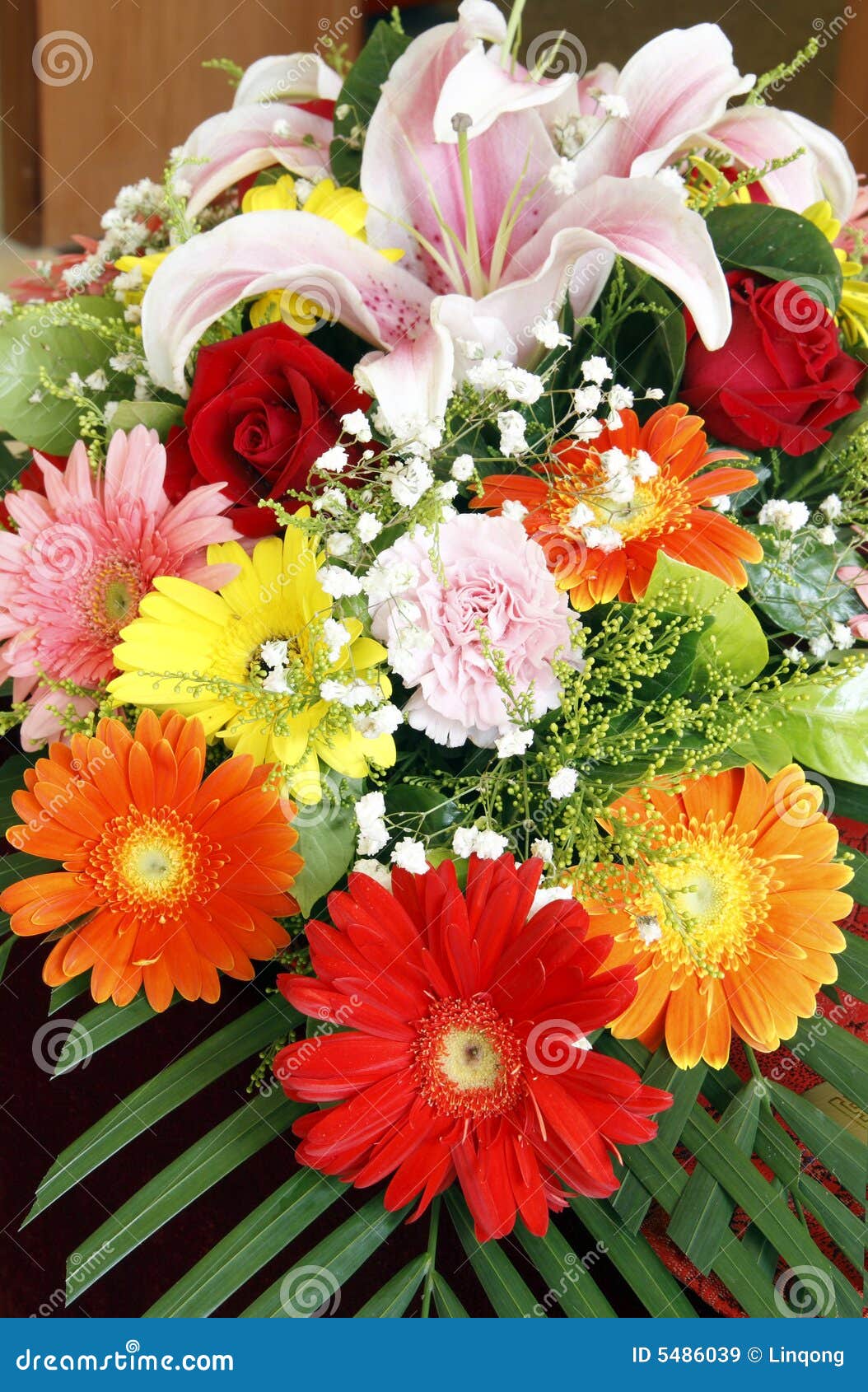 A bunch of flowers. stock image. Image of orange, party - 5486039