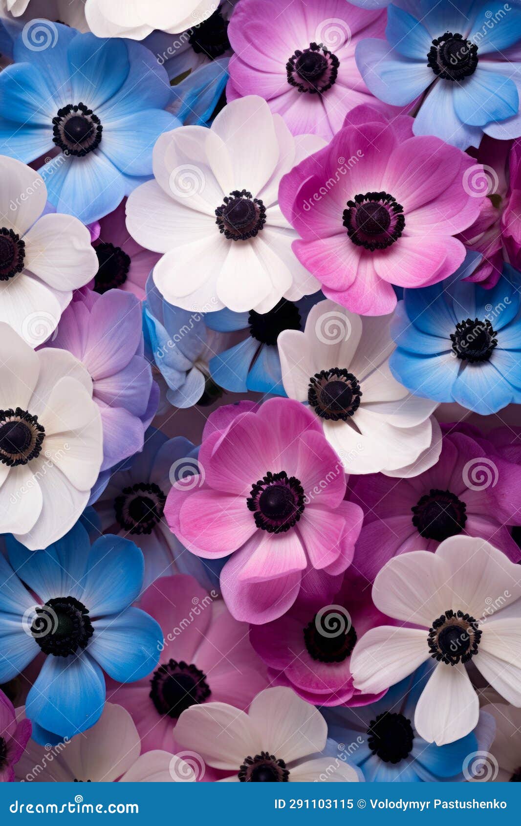 Bunch of Flowers that are in Bunch Together on Table. Generative AI ...