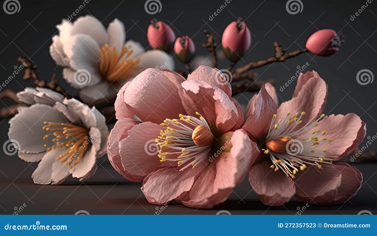 A Bunch of Flowers that are Sitting on a Counter Top Stock Illustration ...