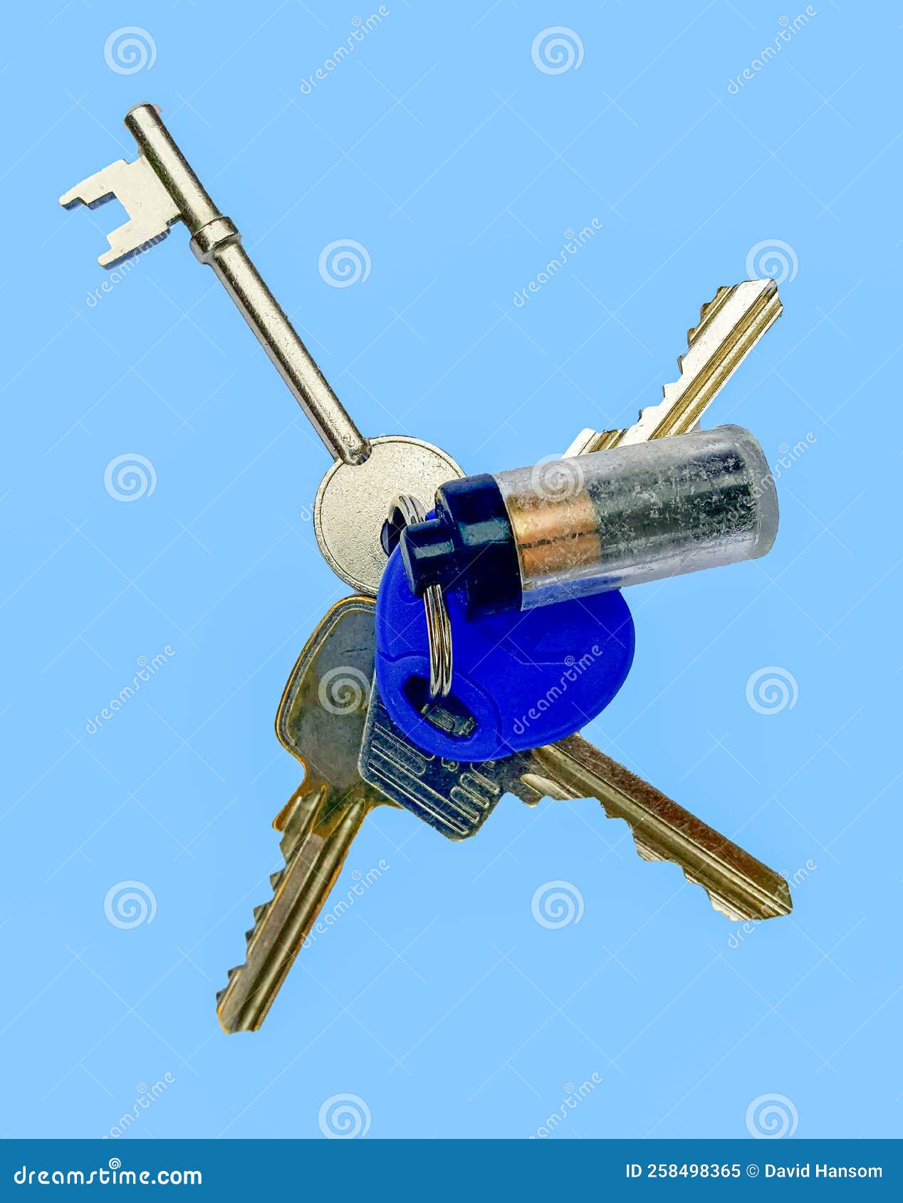 A bunch of four keys stock image. Image of shiny, metallic - 258498365