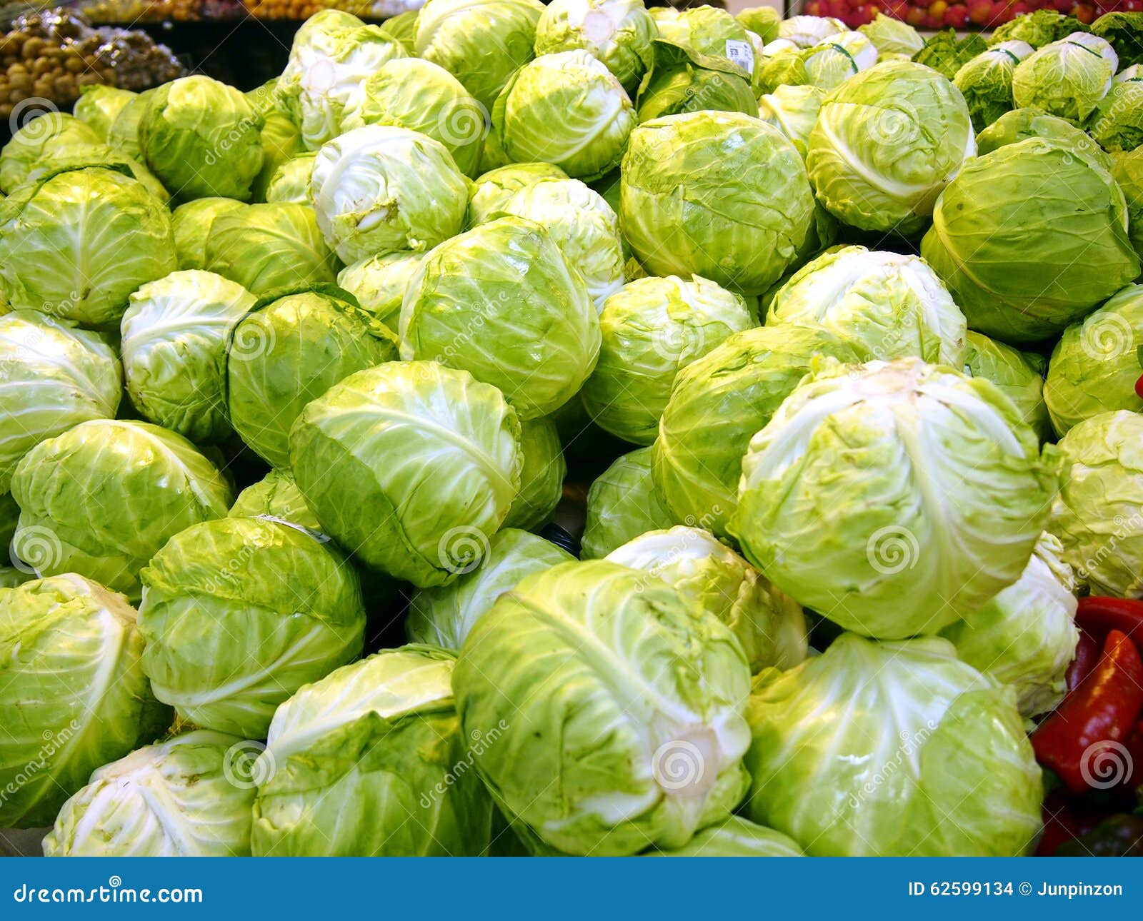 Bunch of fresh cabbage stock photo. Image of health, fresh - 62599134