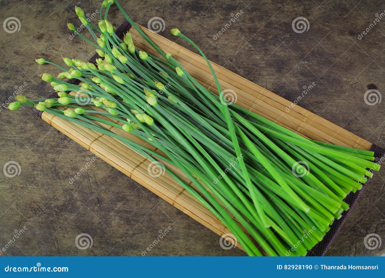 Bunch of fresh chives stock photo. Image of food, leek - 82928190