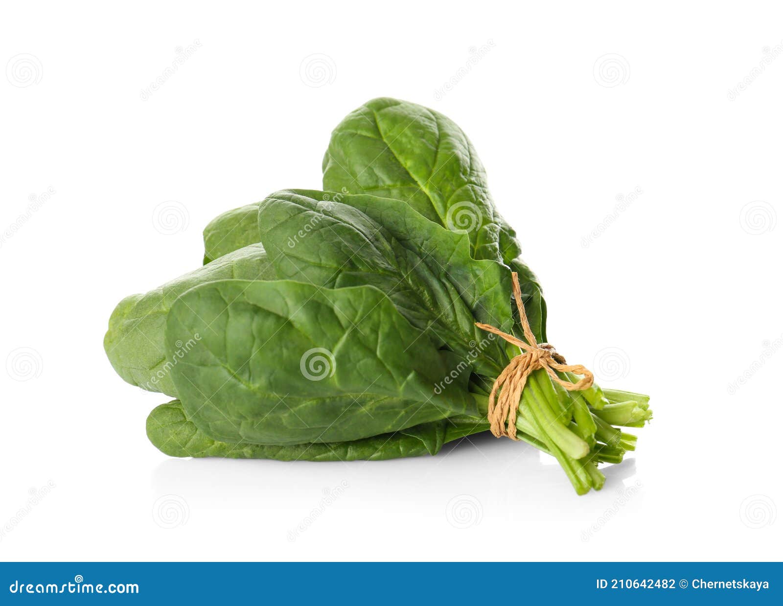 Bunch of Fresh Spinach Isolated on White Stock Photo - Image of baby ...