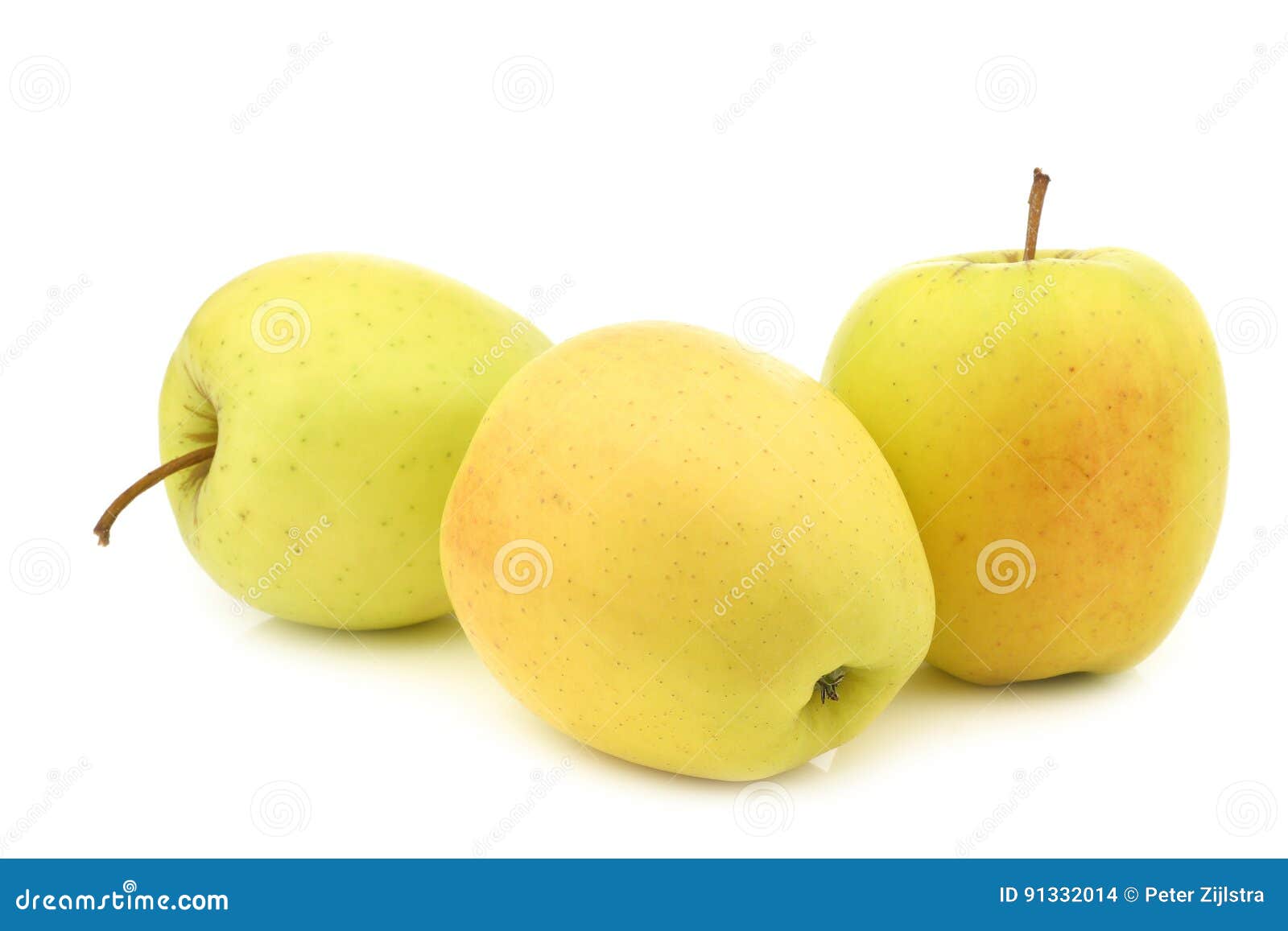 Bunch of Fresh Yellow Apples Stock Photo - Image of fruit, healthy ...