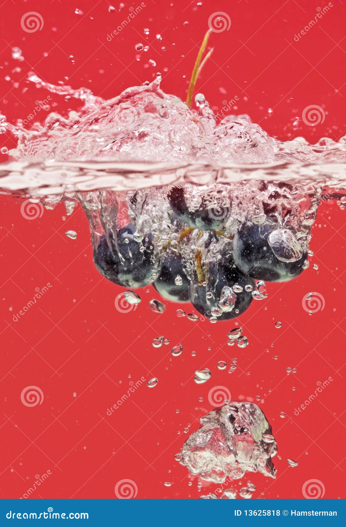 Bunch of Grapes Falling in Water Stock Photo - Image of swirl, flowing ...