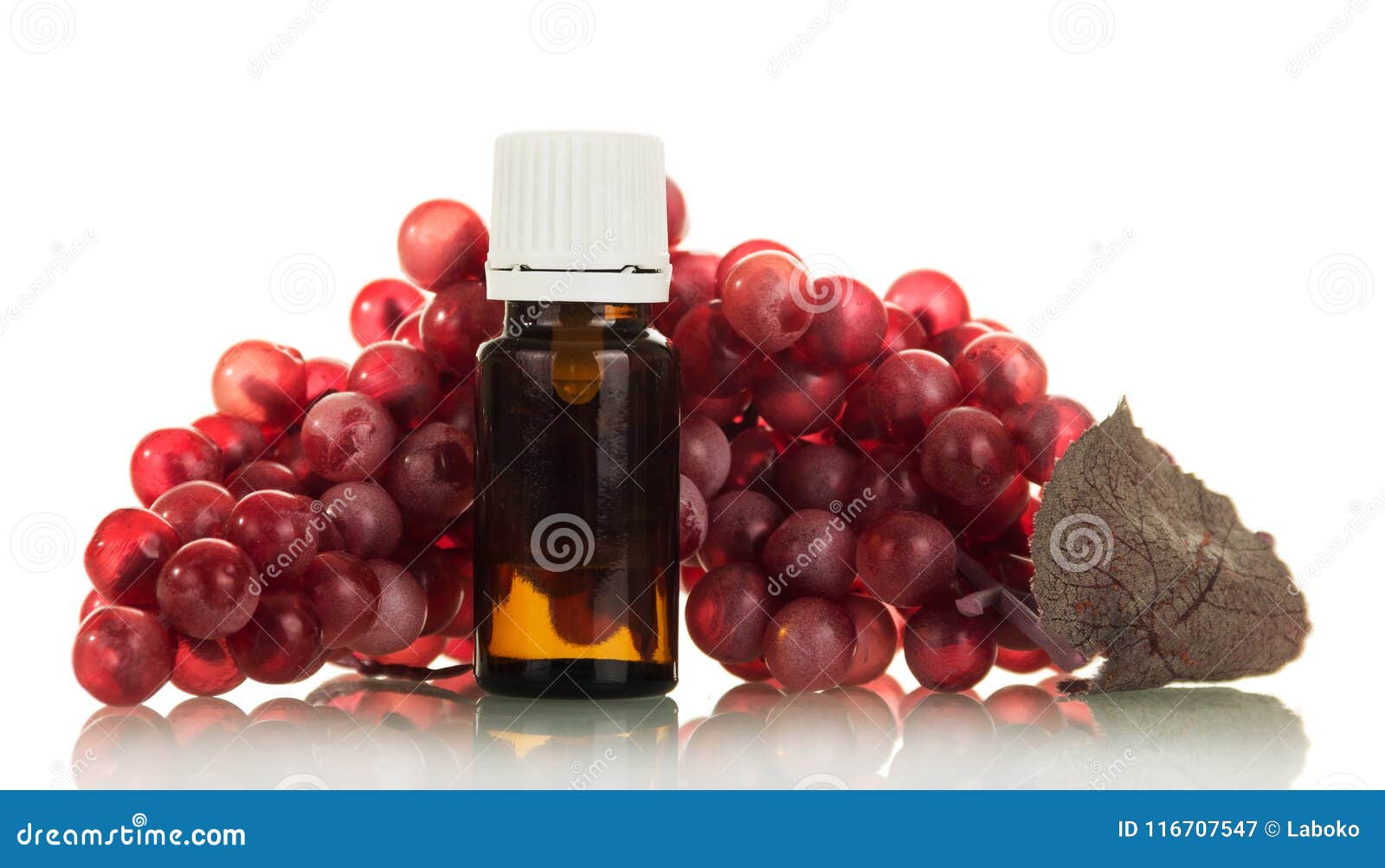 Bunch Of Grapes And Liquid For Vaping Of E-cigarette Isolated On White ...