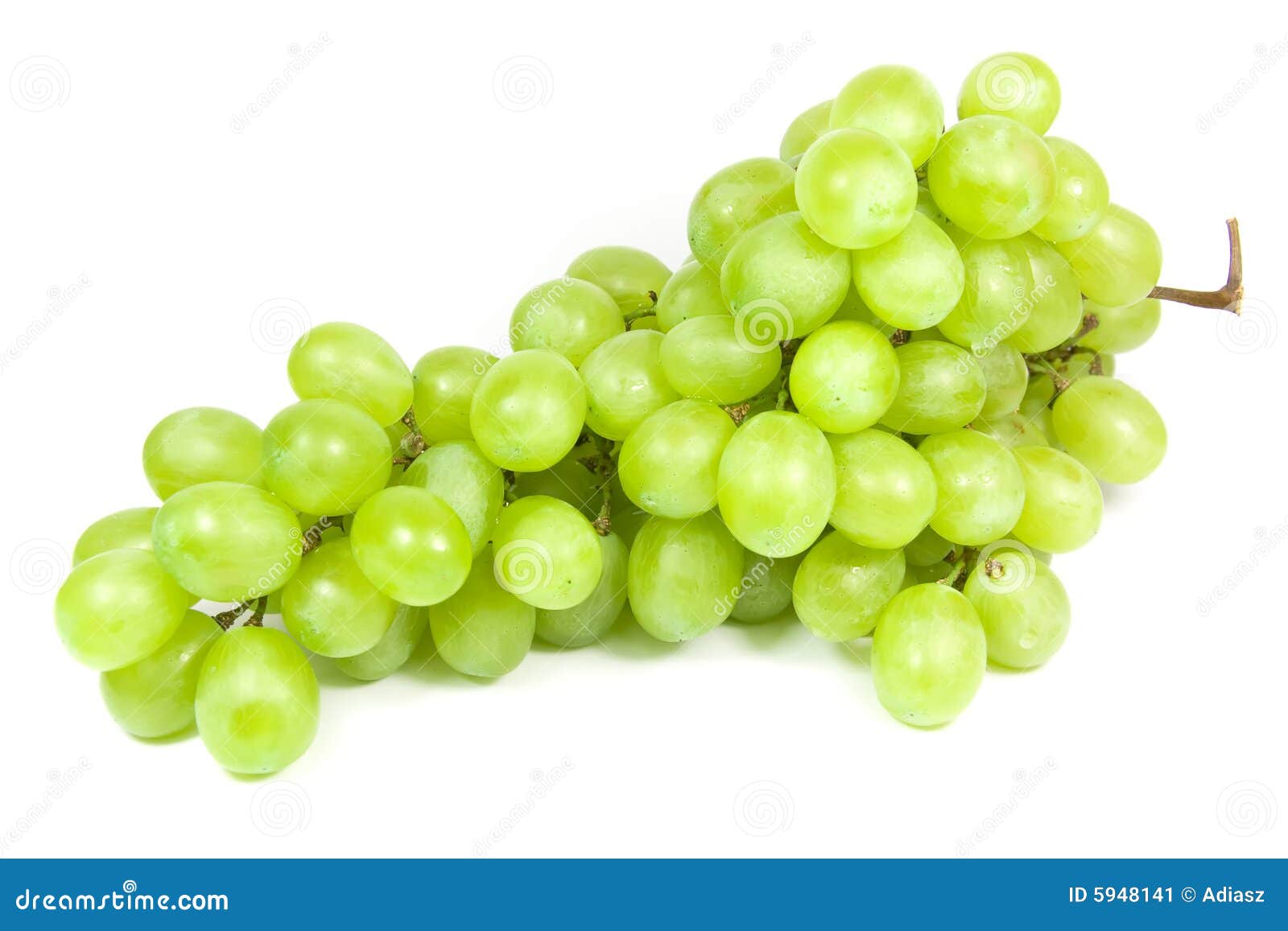 Bunch of green grapes stock image. Image of healthy, dessert - 5948141