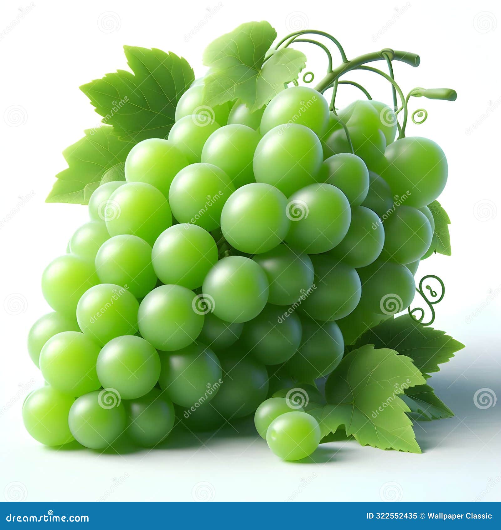 A Bunch of Green Grapes Png Stock Illustration - Illustration of green ...