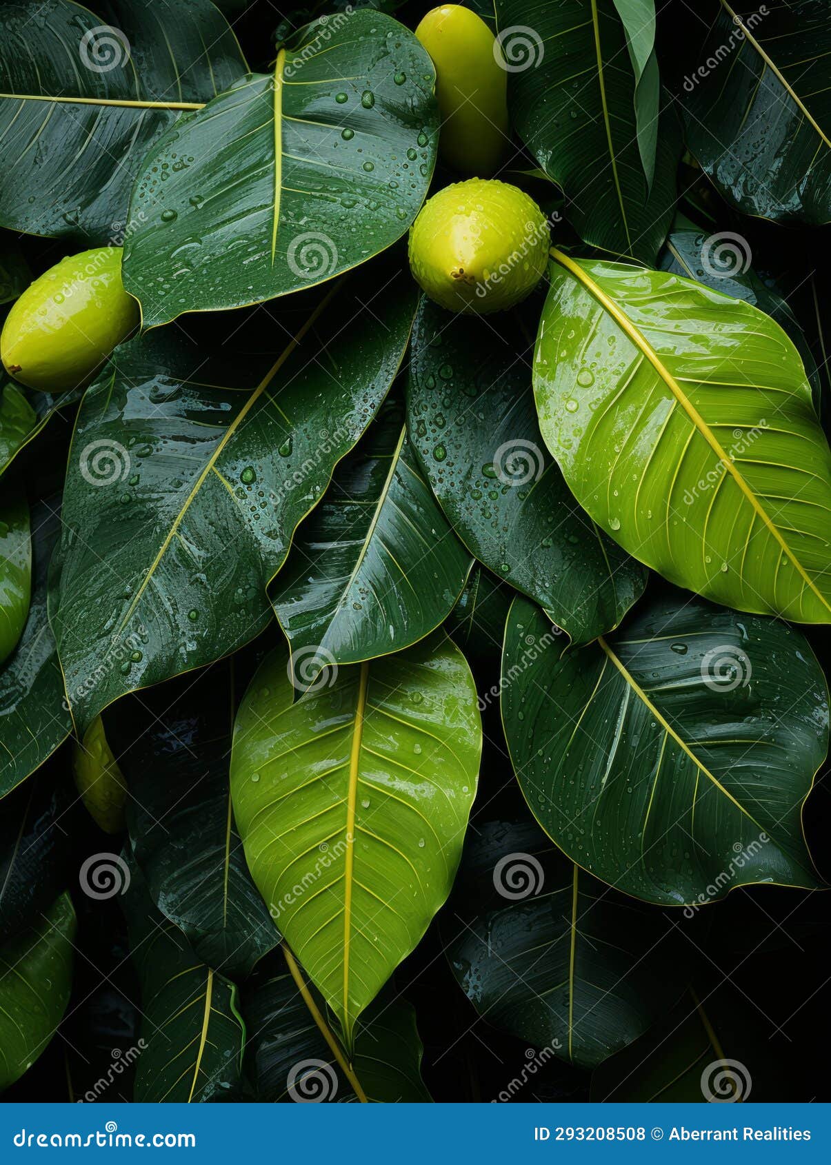 A Bunch of Green Leaves on a Tree Stock Photo - Image of closeup ...