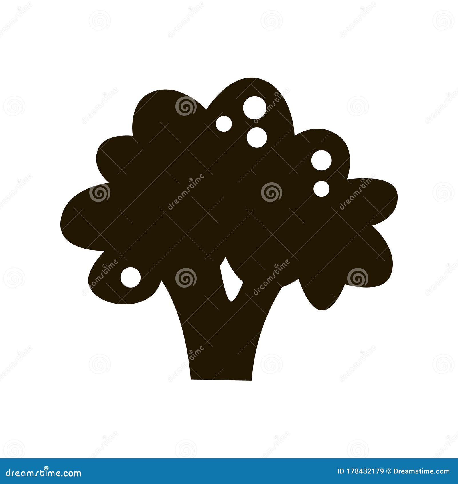 Bunch of Greenery Icon in Trendy Flat Style Isolated. EPS 10. Stock ...