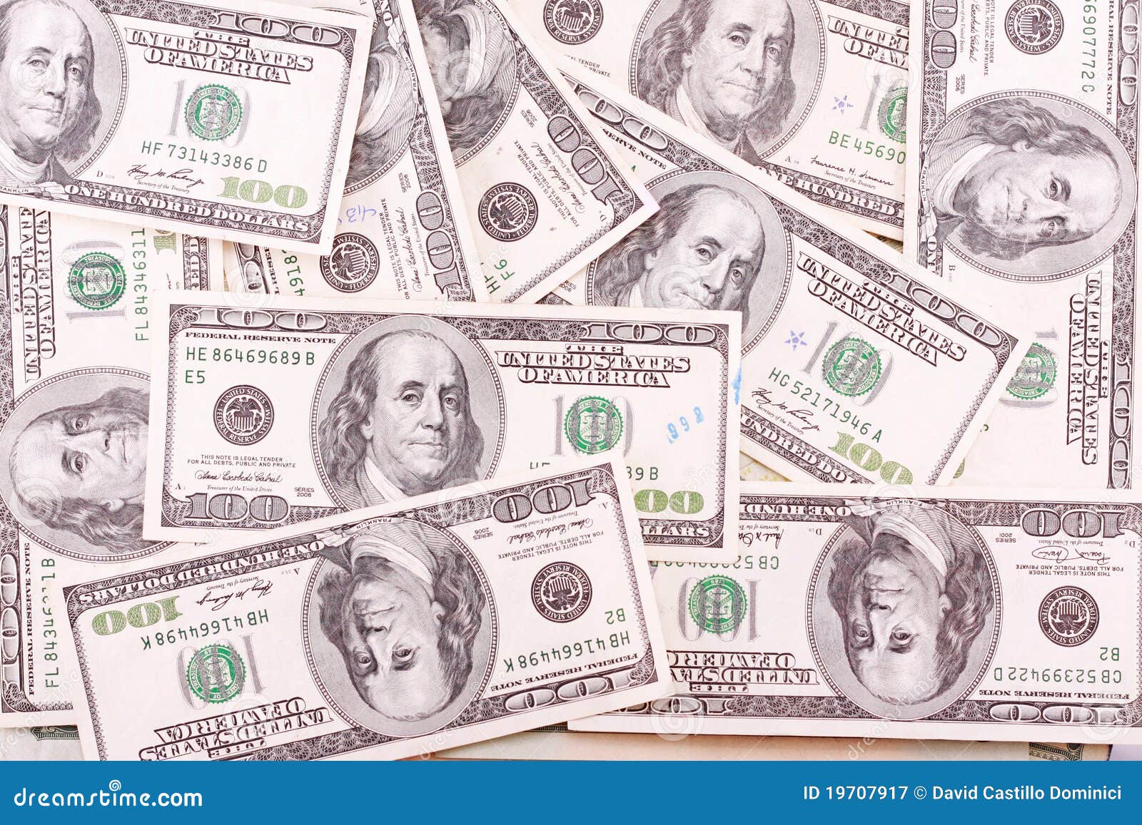 Bunch of Hundred Dollar Bills Stock Image - Image of loan, business ...