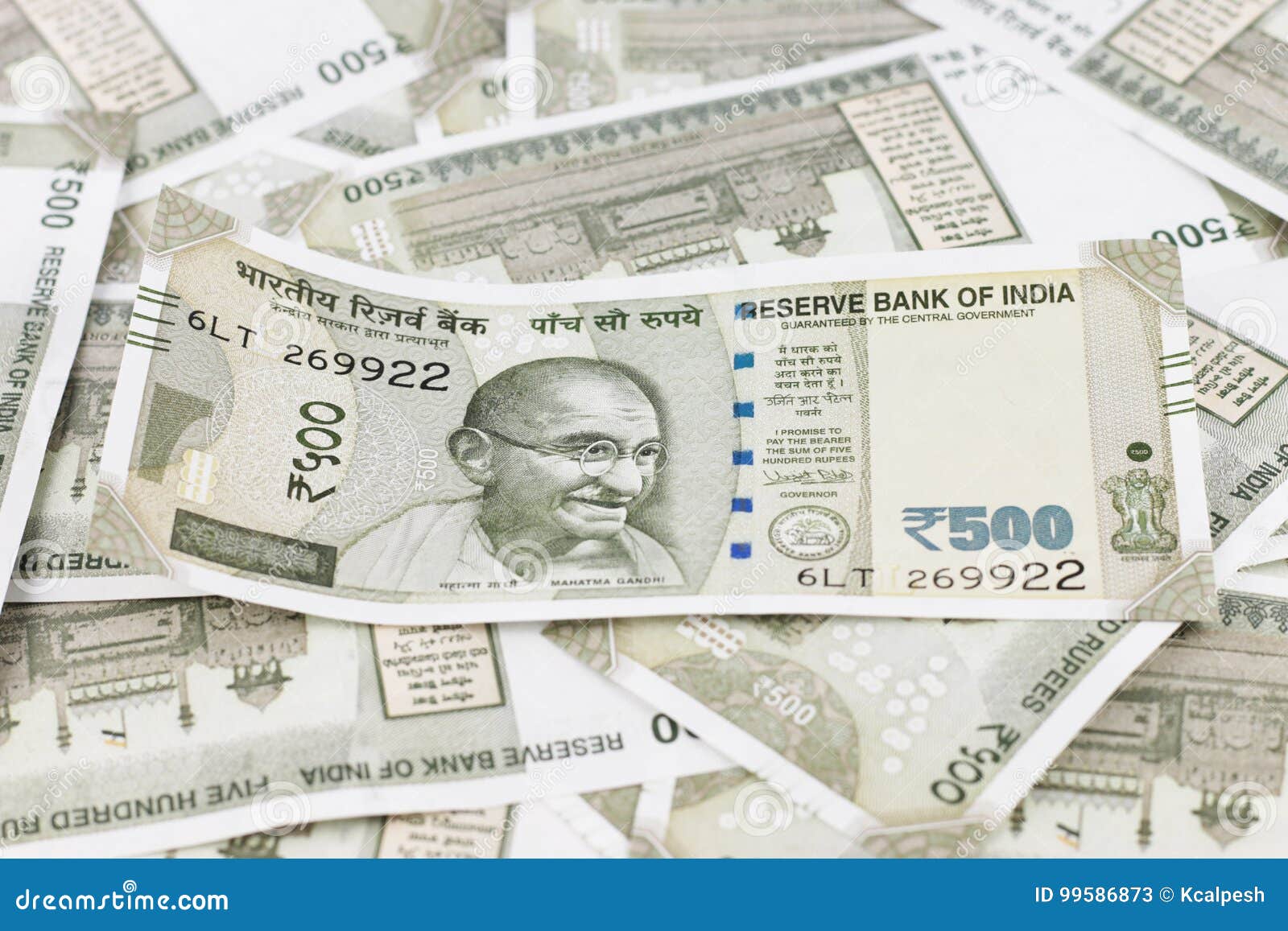 A Bunch of Indian Rupees stock image. Image of held, india - 99586873