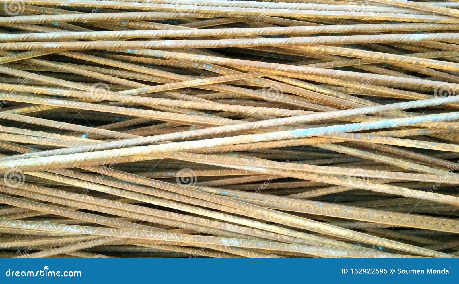 A bunch of iron rod. stock image. Image of architecture - 162922595