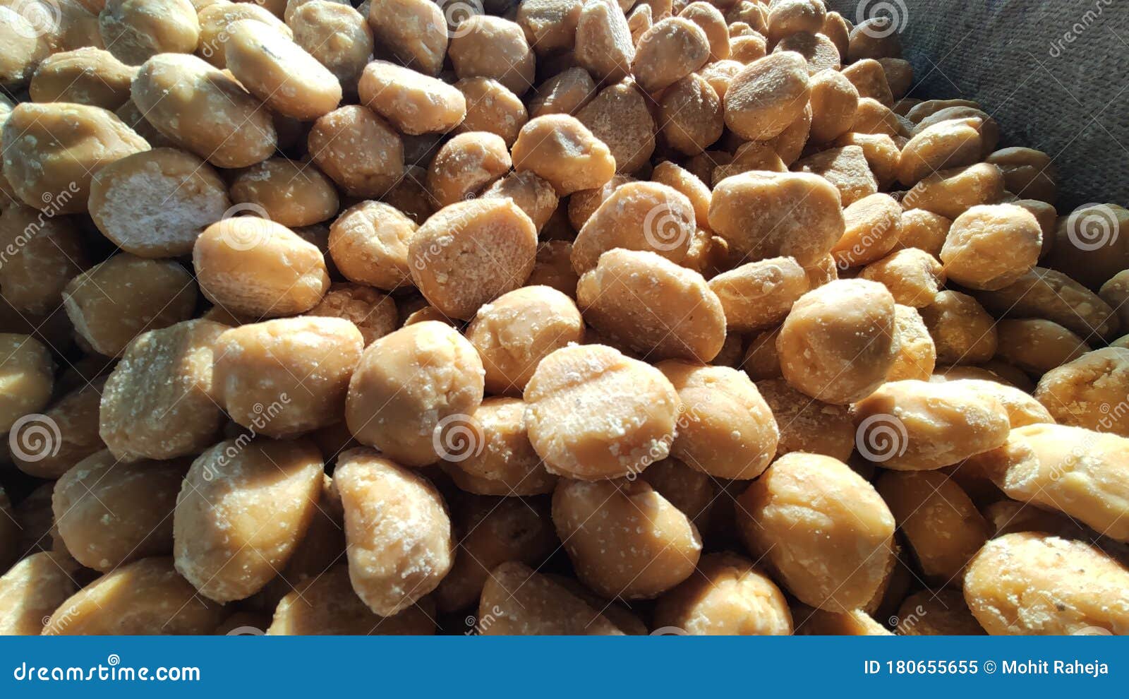 Bunch of Jaggery Candies at Production Plant Stock Image - Image of ...