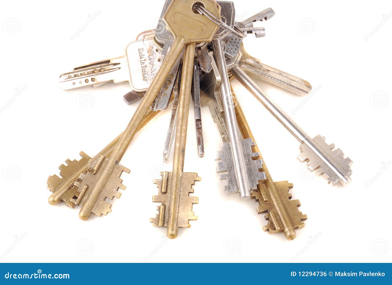 Bunch of keys stock photo. Image of isolated, background - 12294736