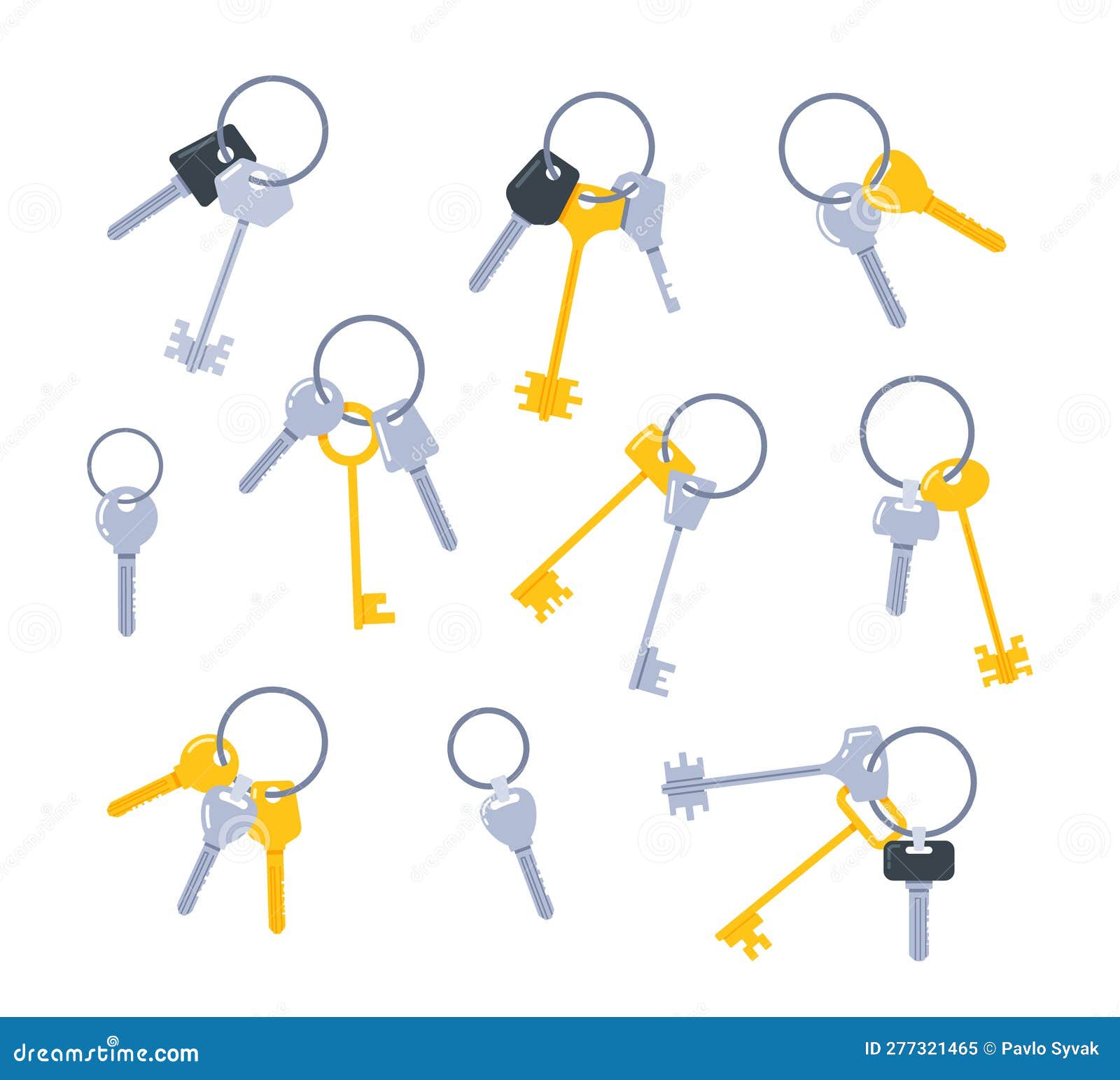 Bunch of Keys, Assorted Set of Metal Objects Used for Locking and ...