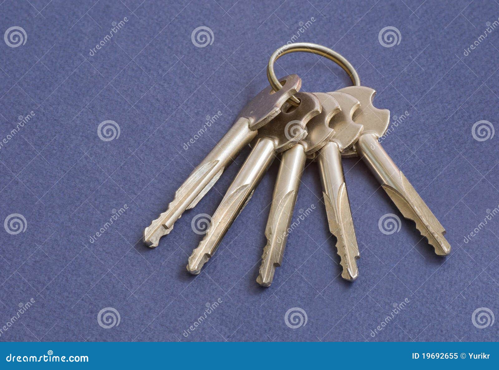 Bunch of Keys on a Dark-blue Background Stock Image - Image of metal ...