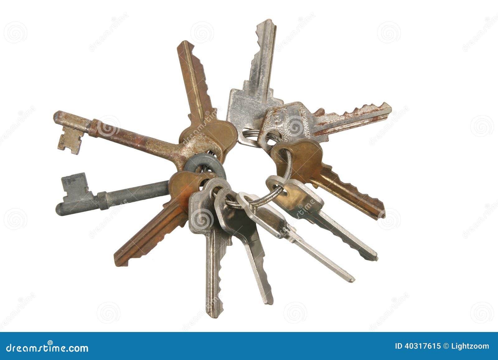 Bunch of Keys stock image. Image of isolated, permission - 40317615