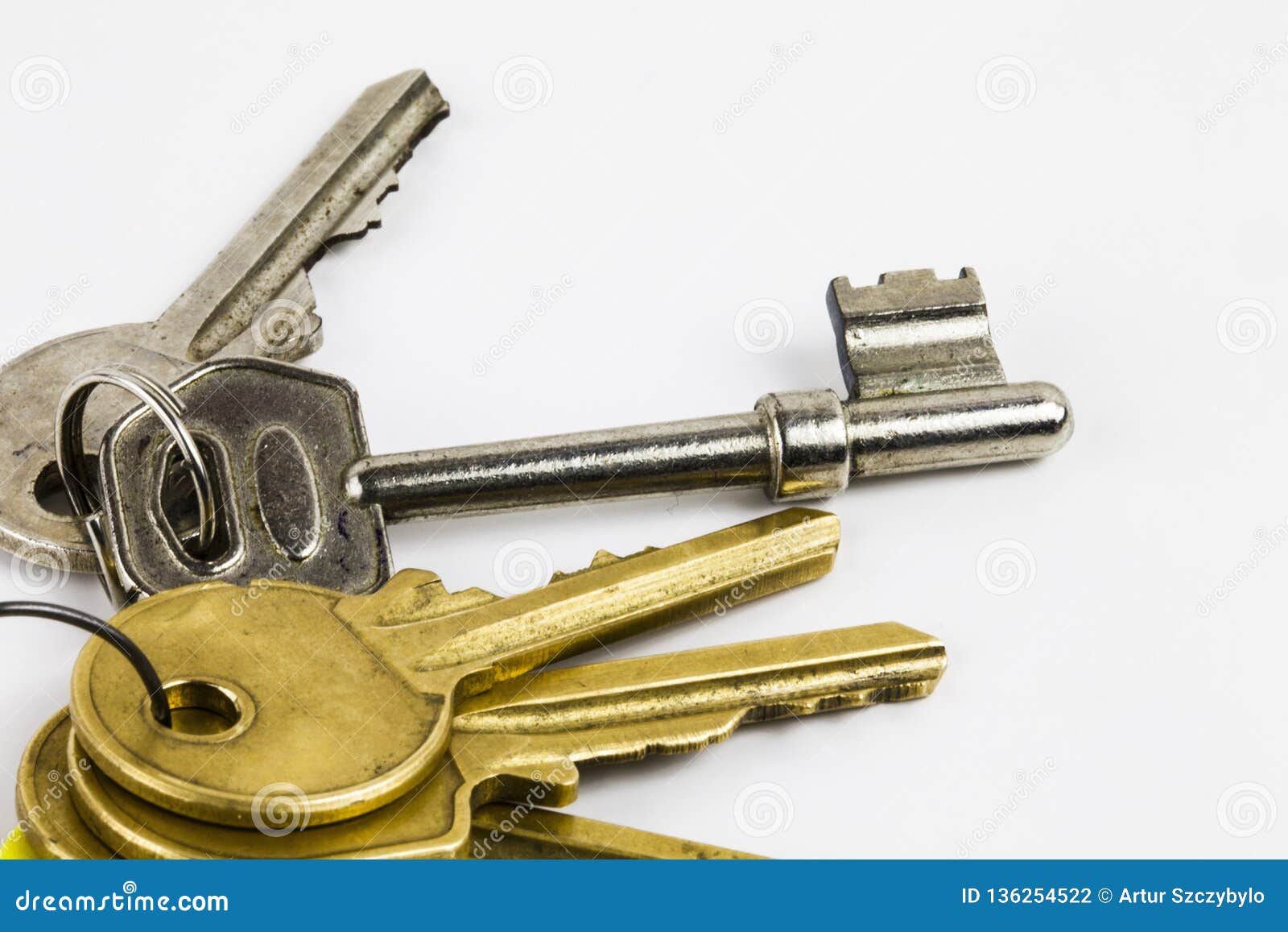 Bunch of Keys with White Background Stock Photo - Image of keys ...