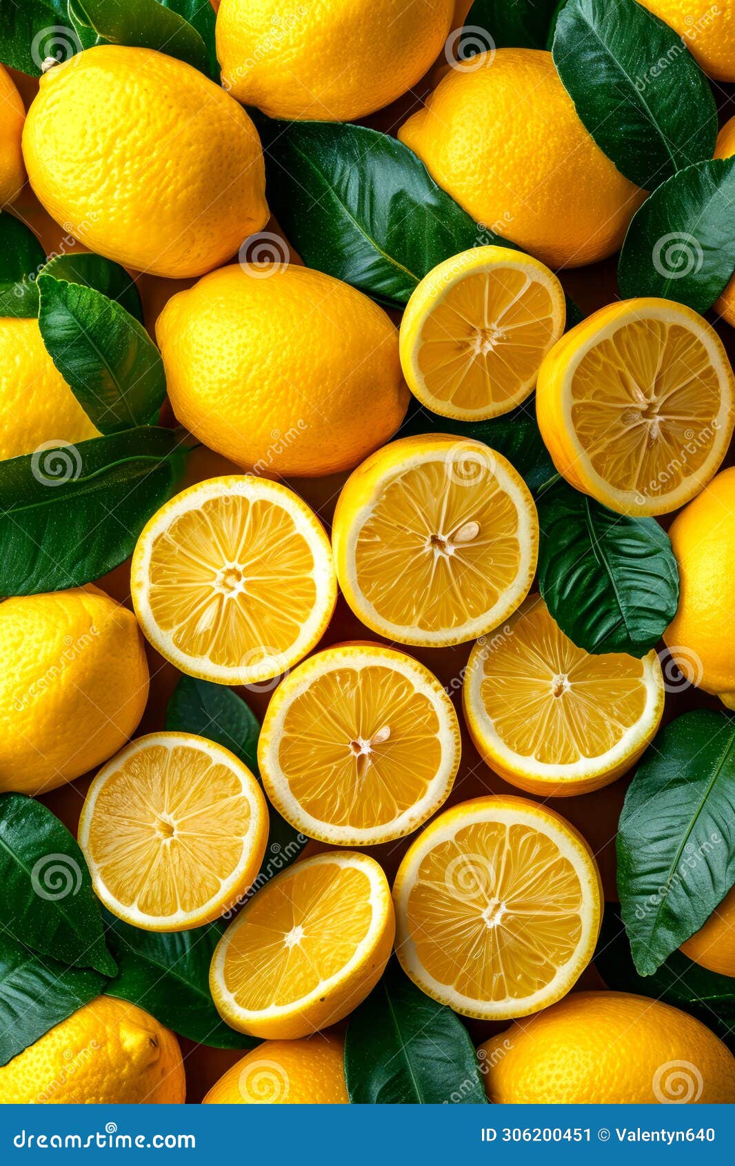 Bunch of Lemons are Grouped Together Some with Their Leaves Still ...