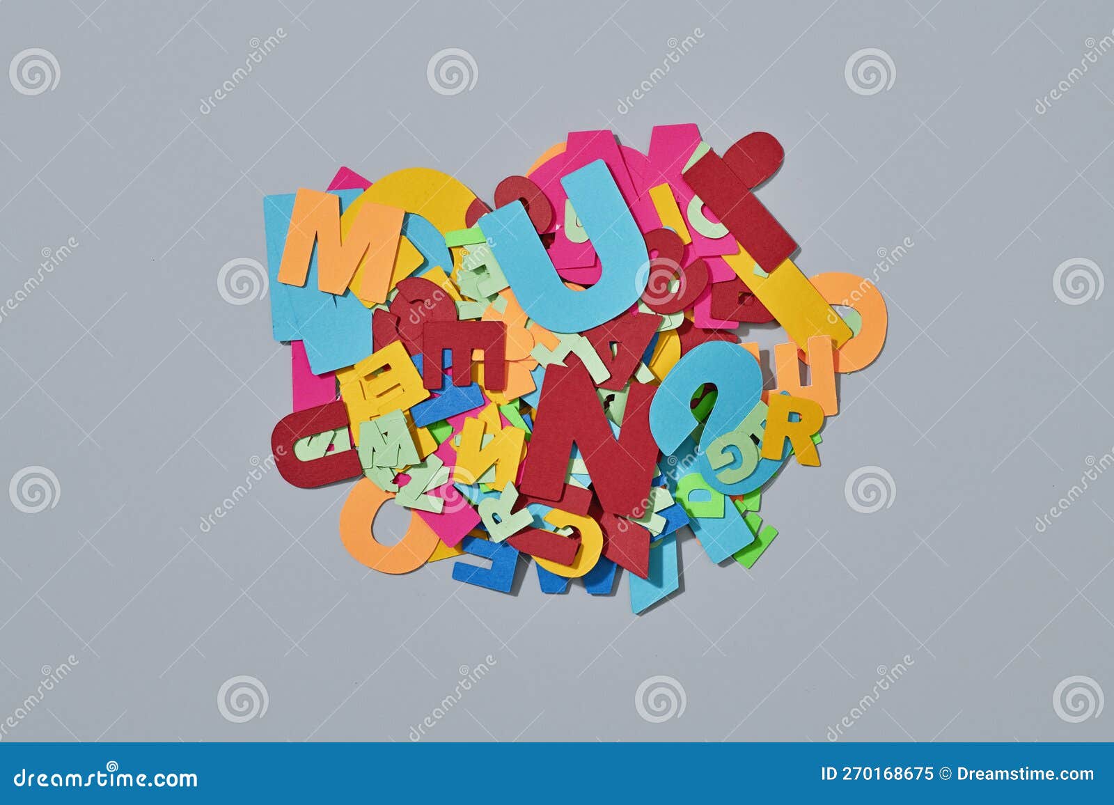 Bunch of Letters of Different Colors Stock Image - Image of shaped ...
