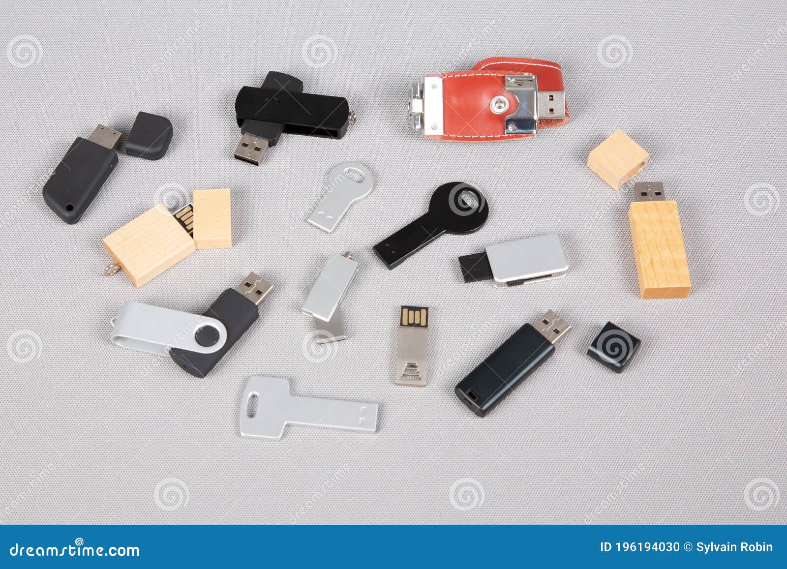 Bunch of Many Usb Flash Drives Lot of Key Stick Memory Stock Photo ...