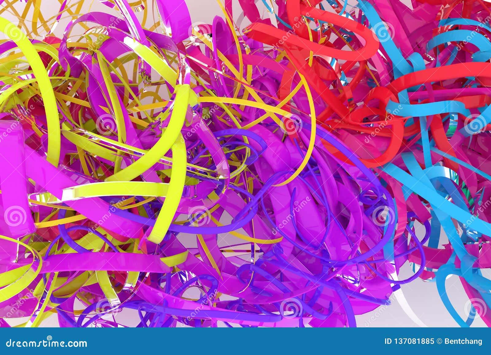 Bunch of Messy String Geometric. for Graphic Design or Background, CGI ...