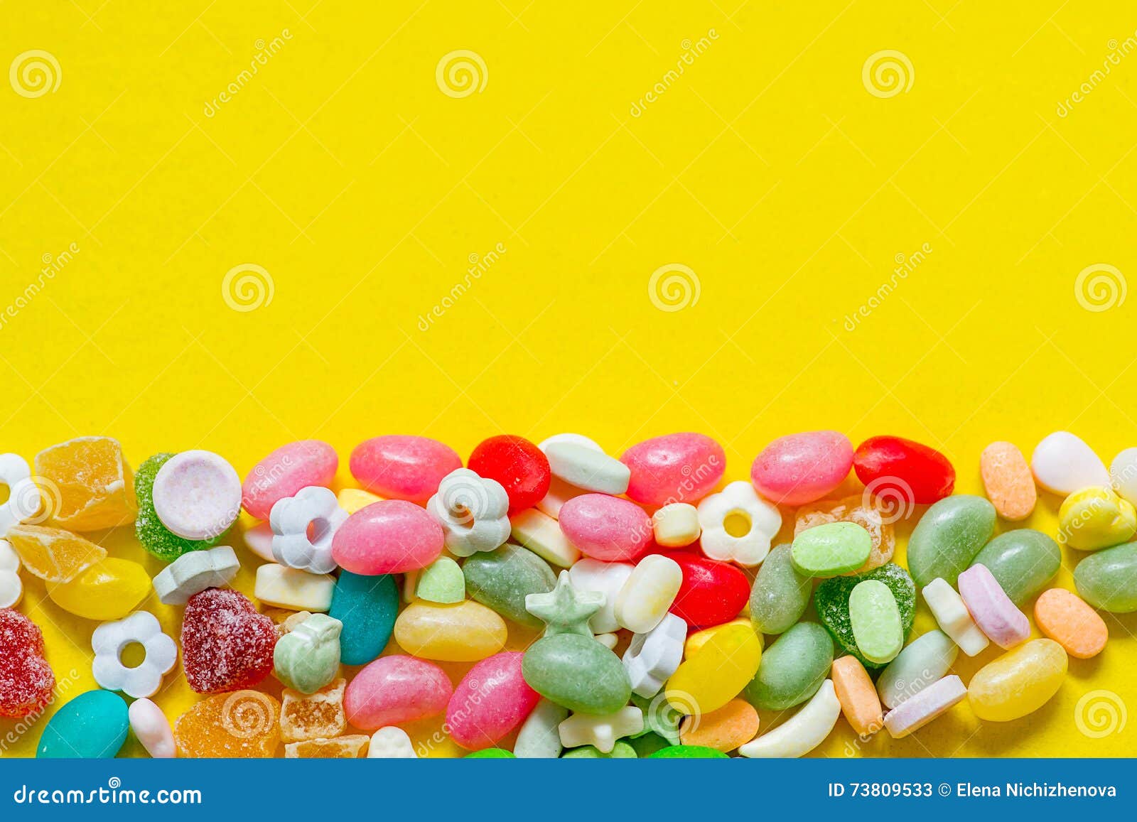 Bunch of Multi-colored Candy Stock Image - Image of sugar, colorful ...