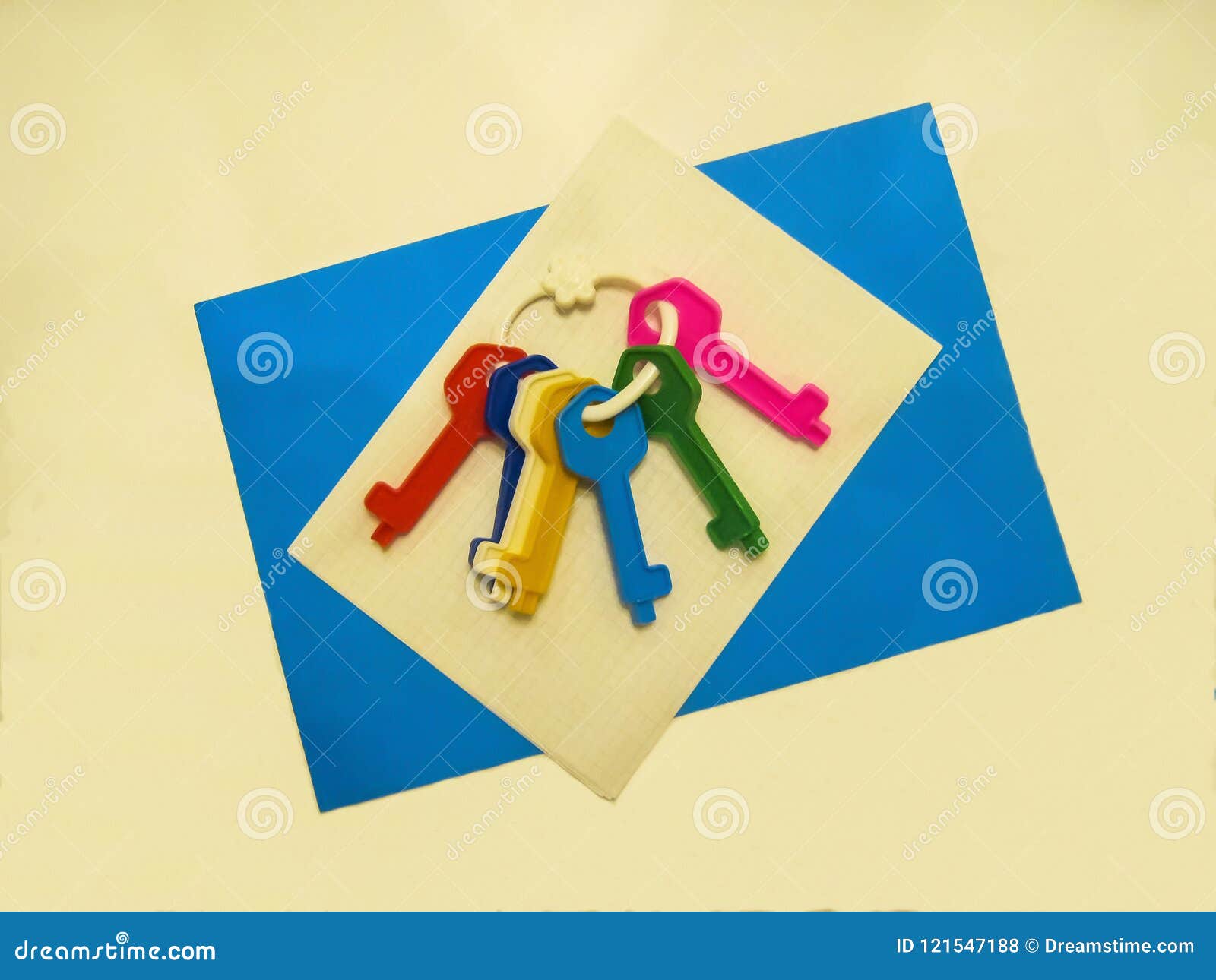 Toy keys stock photo. Image of abstraction, rectangles - 121547188