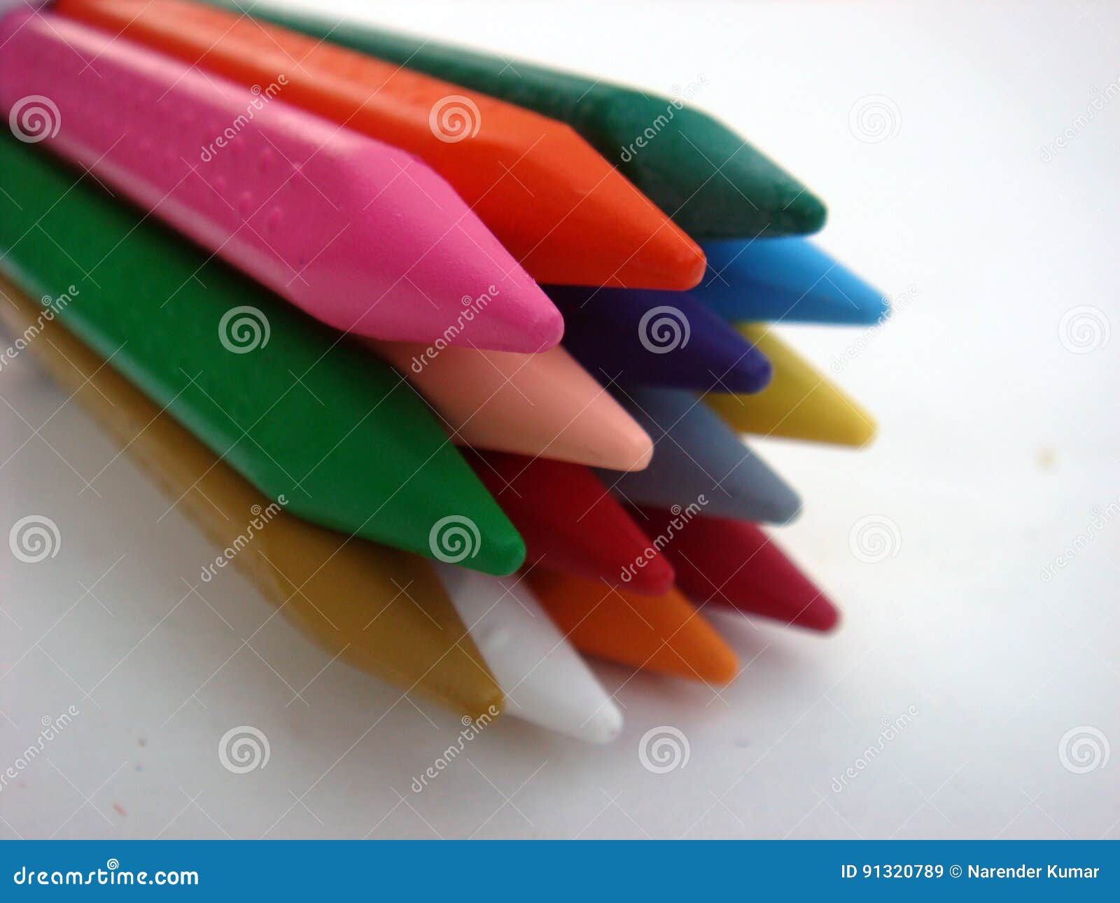 Bunch of Multiple Crayon Color Stock Image - Image of education ...