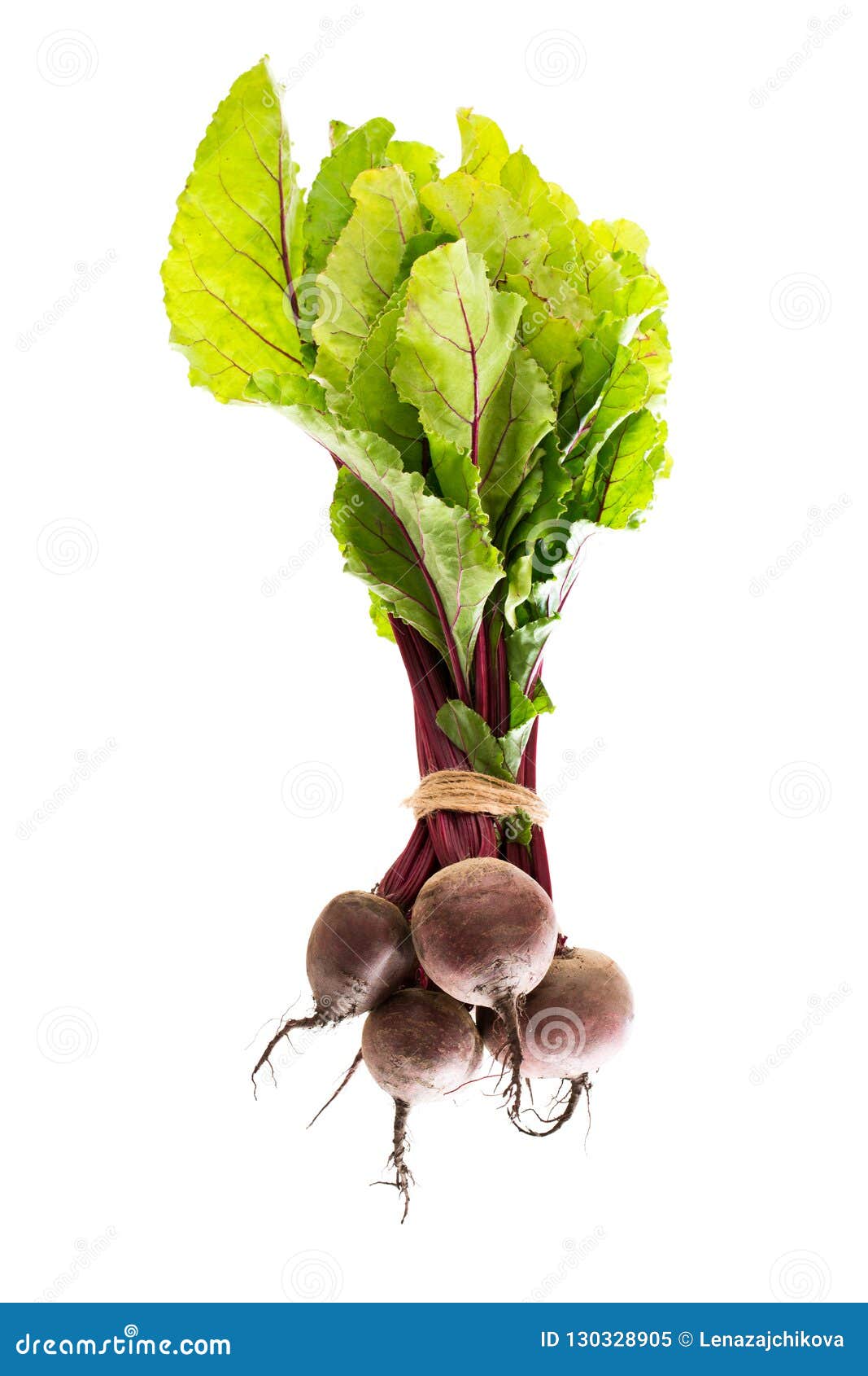 Bunch of New Beetroots Isolated on White Stock Image - Image of burlap ...