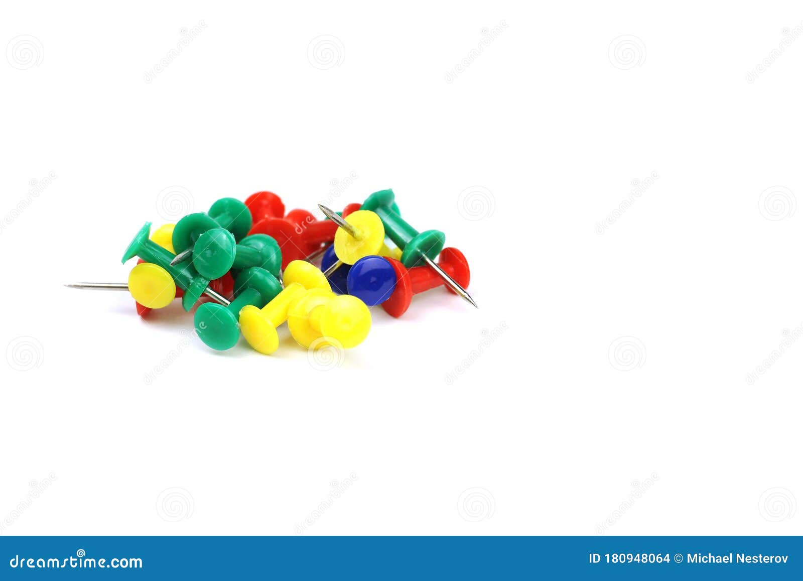 A Bunch of Office Buttons Isolated on White Stock Photo - Image of clip ...