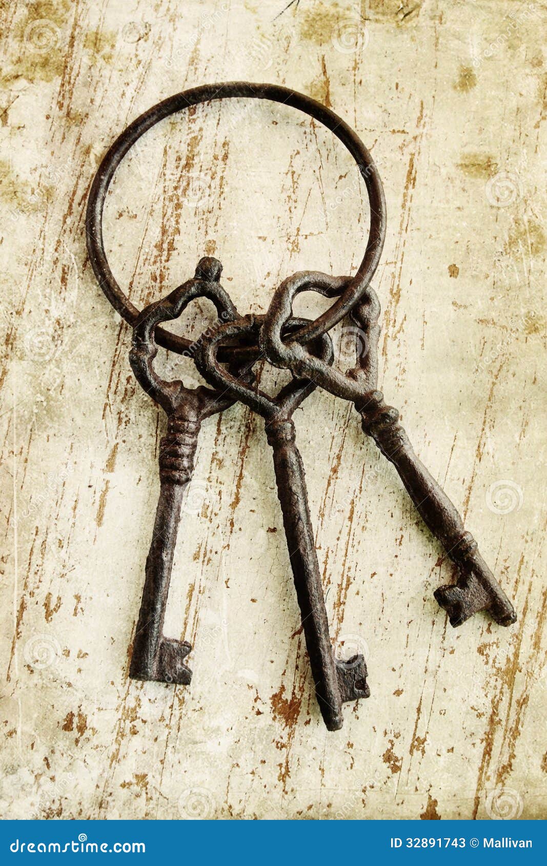 Bunch of old keys stock image. Image of obsolete, decoration - 32891743