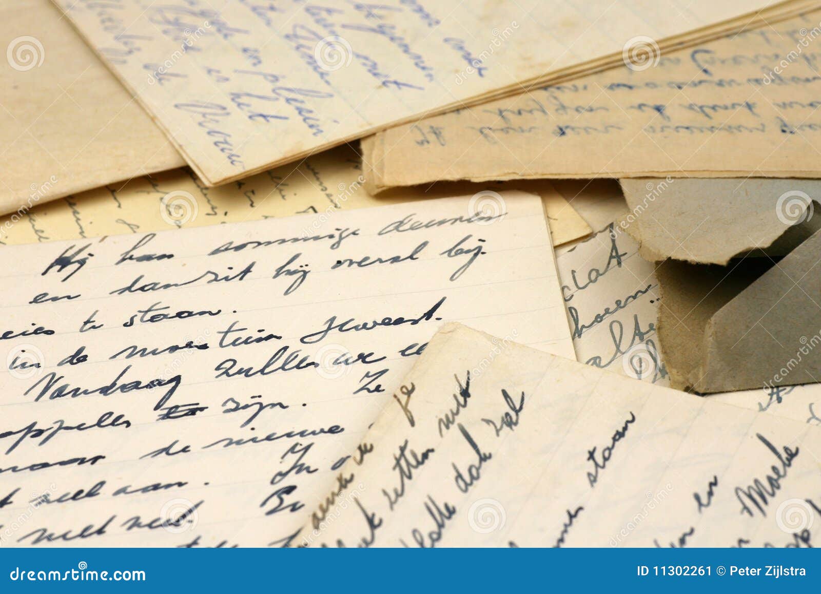 A bunch of old letters stock image. Image of message - 11302261