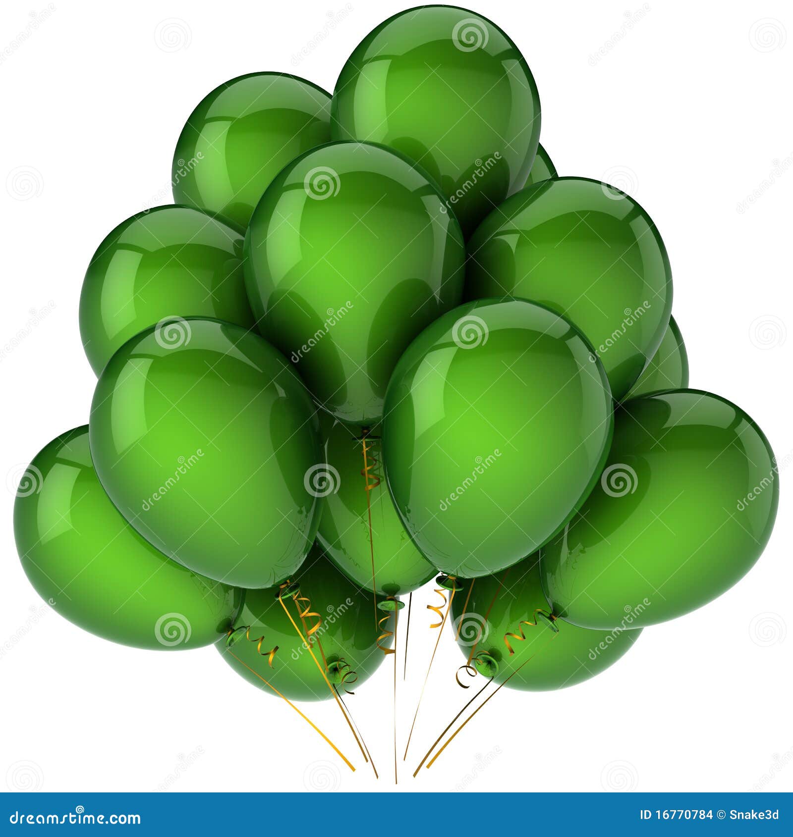 Bunch of Party Balloons (Hi-Res) Stock Illustration - Illustration of ...