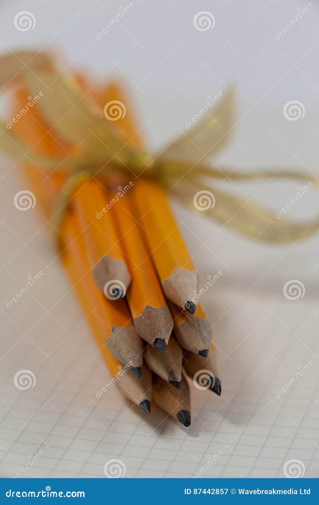 Bunch of Pencils Wrapped with Ribbons Stock Image - Image of leisure ...