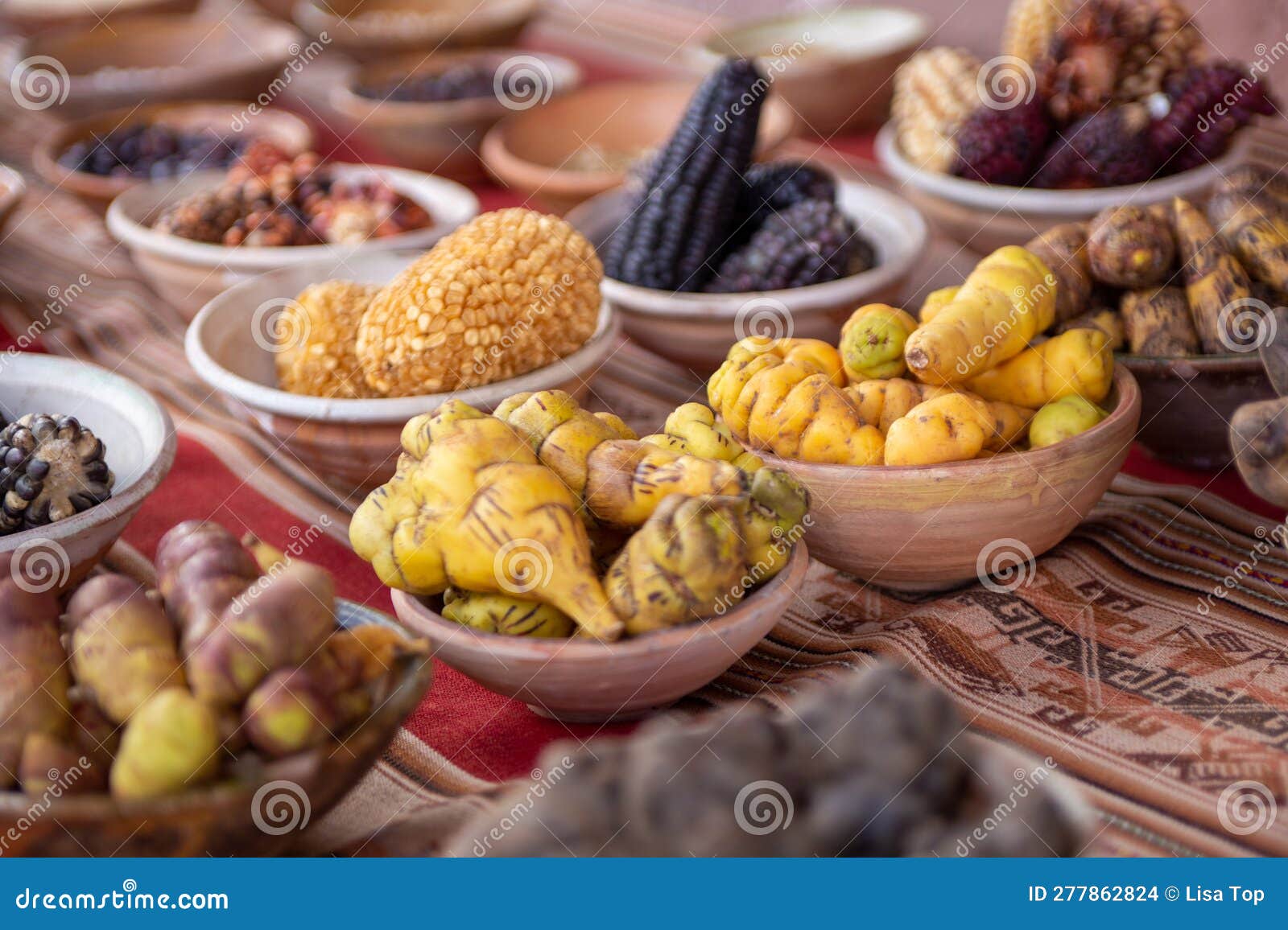 A Bunch of Peruvian Vegetables Stock Photo - Image of ingredients ...