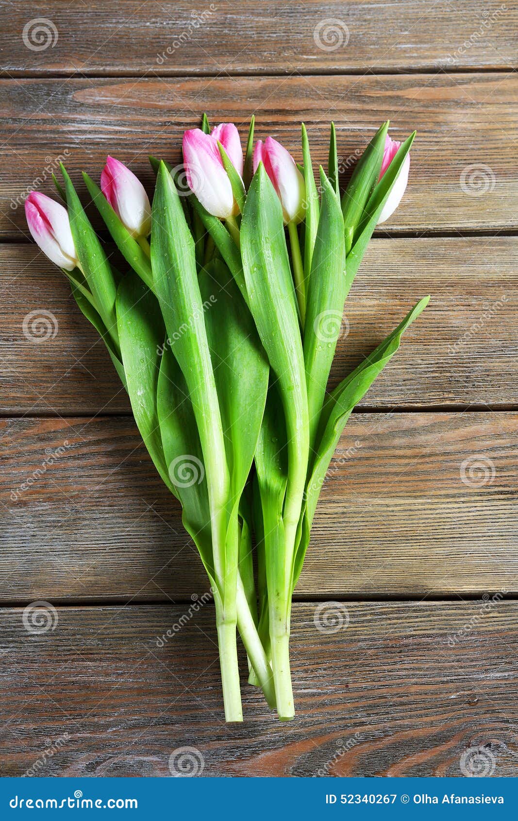 Bunch of pink tulips stock image. Image of texture, board - 52340267