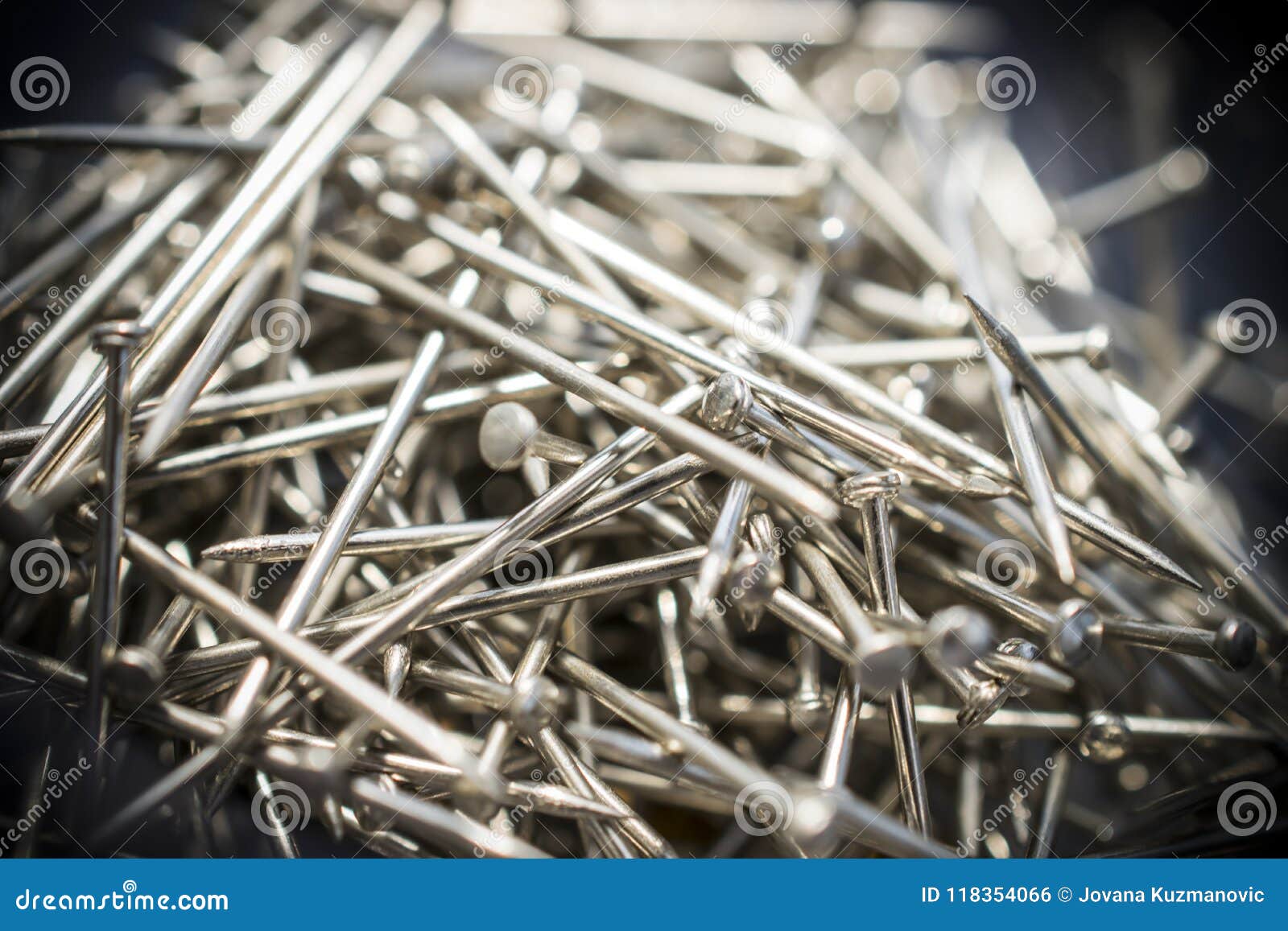 Bunch of Pins stock photo. Image of head, handwork, stitch - 118354066