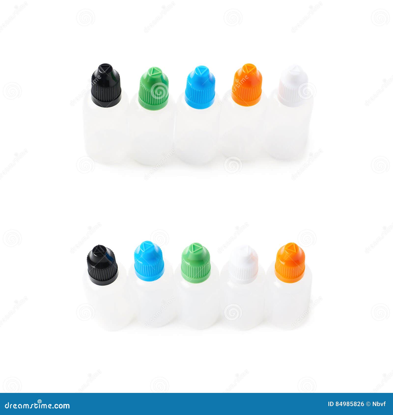 Bunch of Plastic 30 Ml Bottles Stock Photo - Image of isolated, clear ...