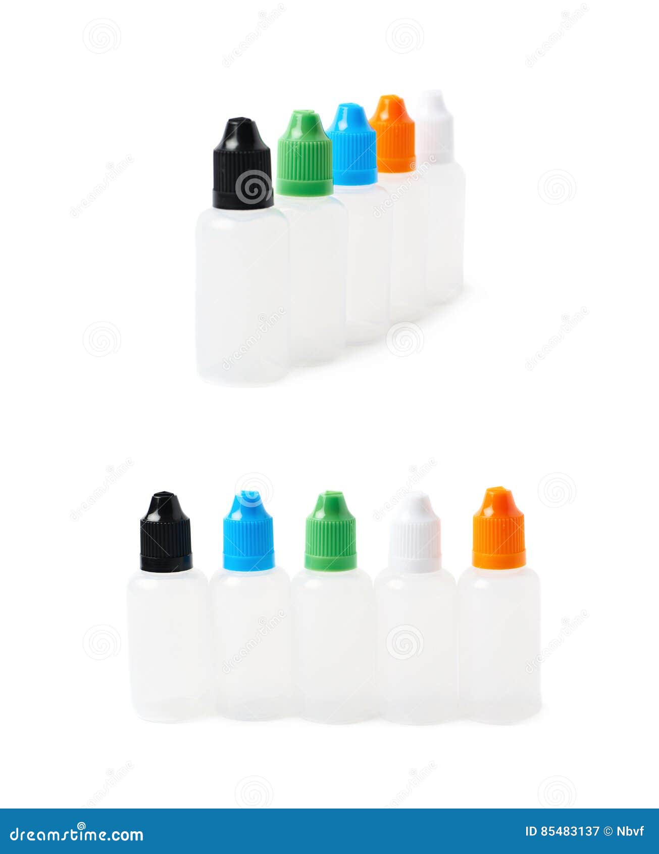 Bunch of Plastic 30 Ml Bottles Stock Image - Image of small, blank ...