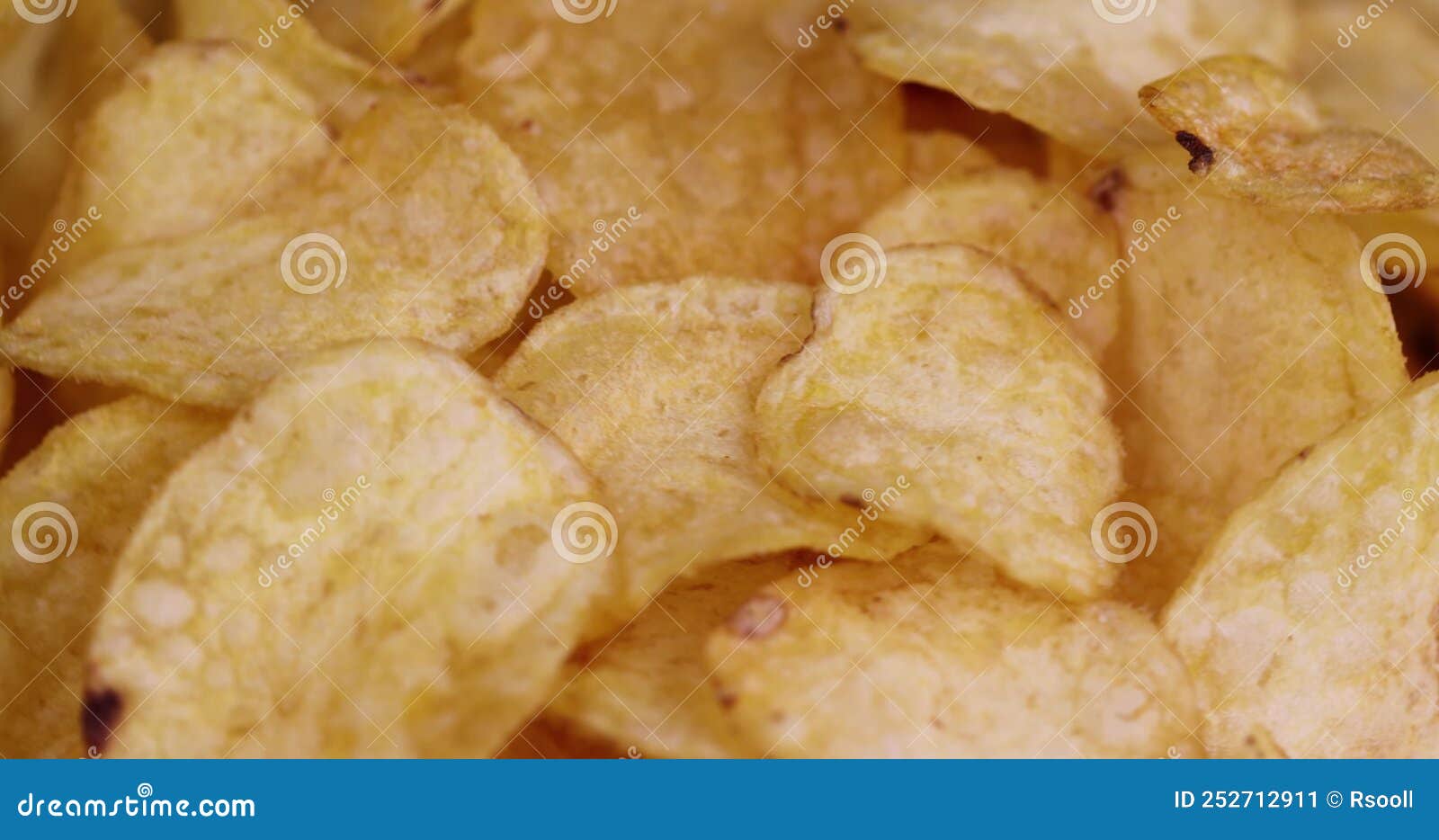 A Bunch of Potato Chips are Spinning Stock Video - Video of crunchy ...