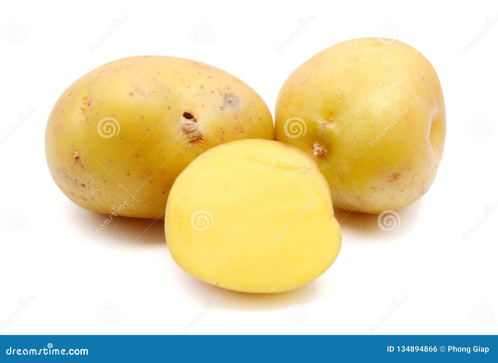 Potatoes whole and sliced stock photo. Image of baking - 134894866