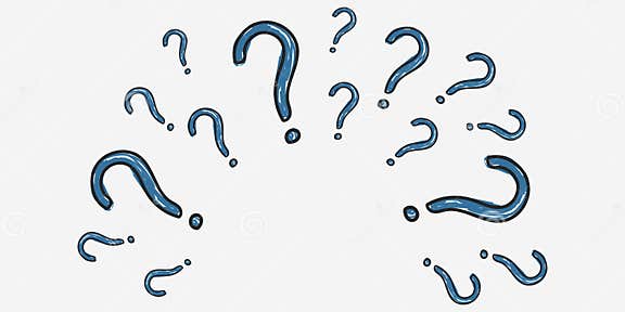 A Bunch of Question Marks Shooting Out from the Middle. Stock ...