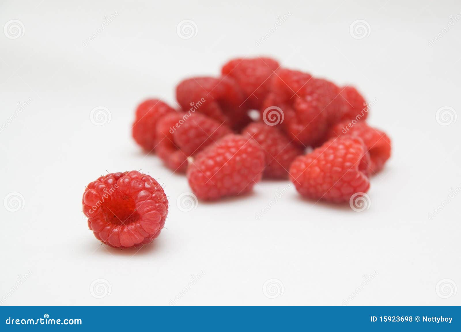 A bunch of raspberries stock photo. Image of raspberries - 15923698