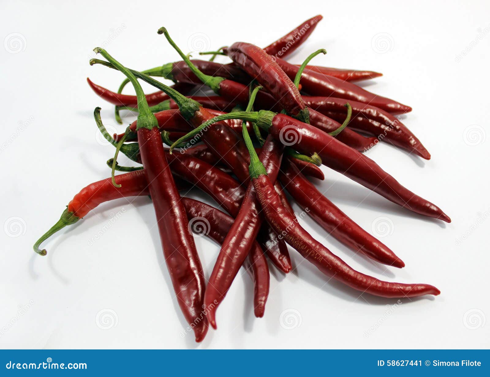 Bunch of red chillies stock image. Image of spicy, peppers - 58627441