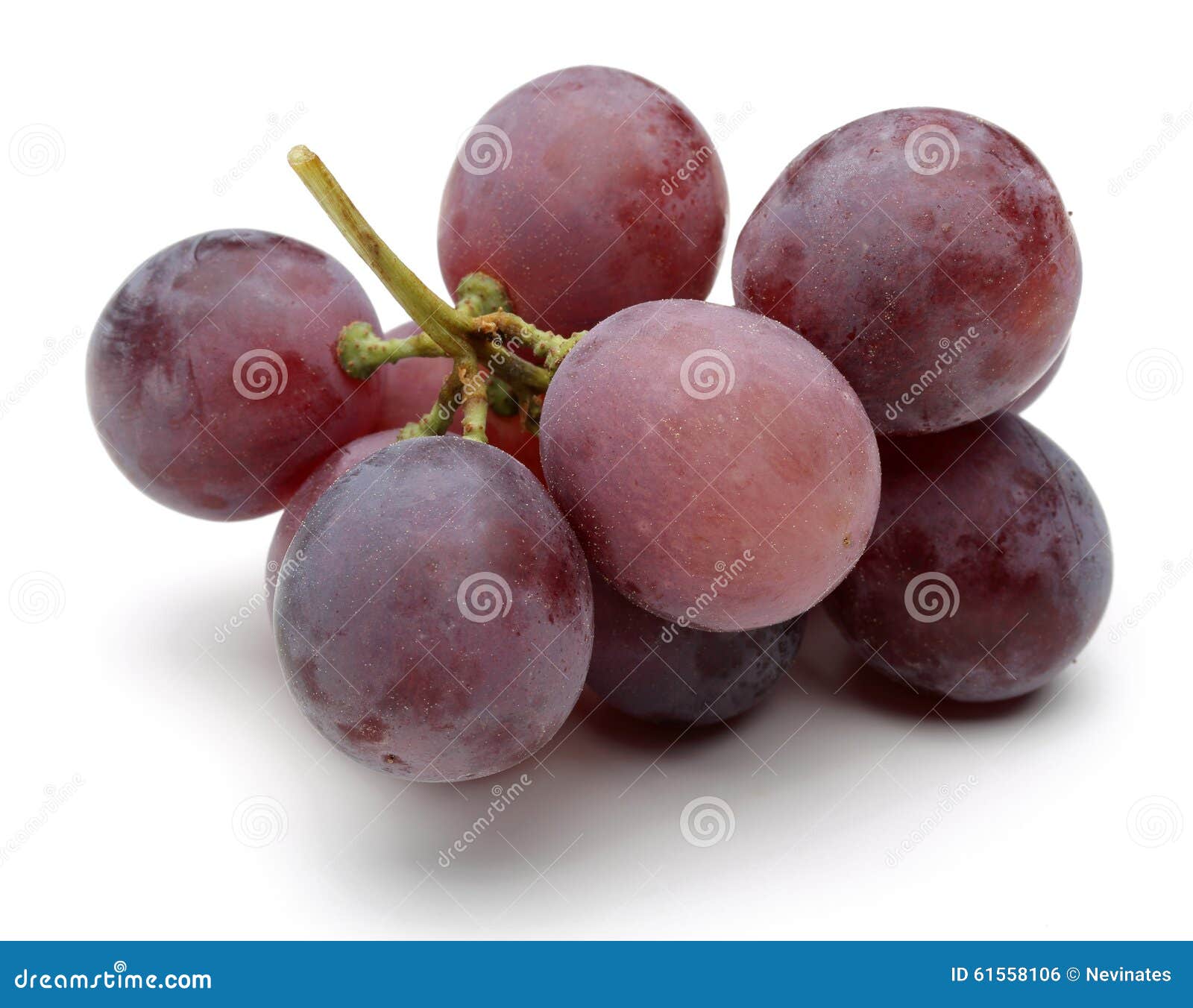 A bunch of red grapes stock photo. Image of diet, berry - 61558106